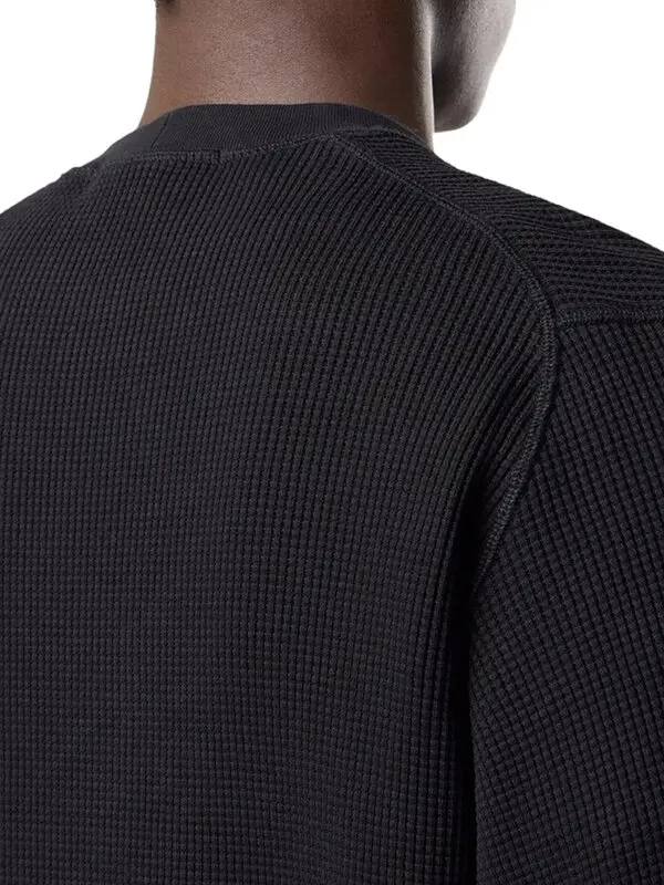 Stone Island Crew Neck Sweatshirt In Organic Cotton With Honeycomb Workmanship