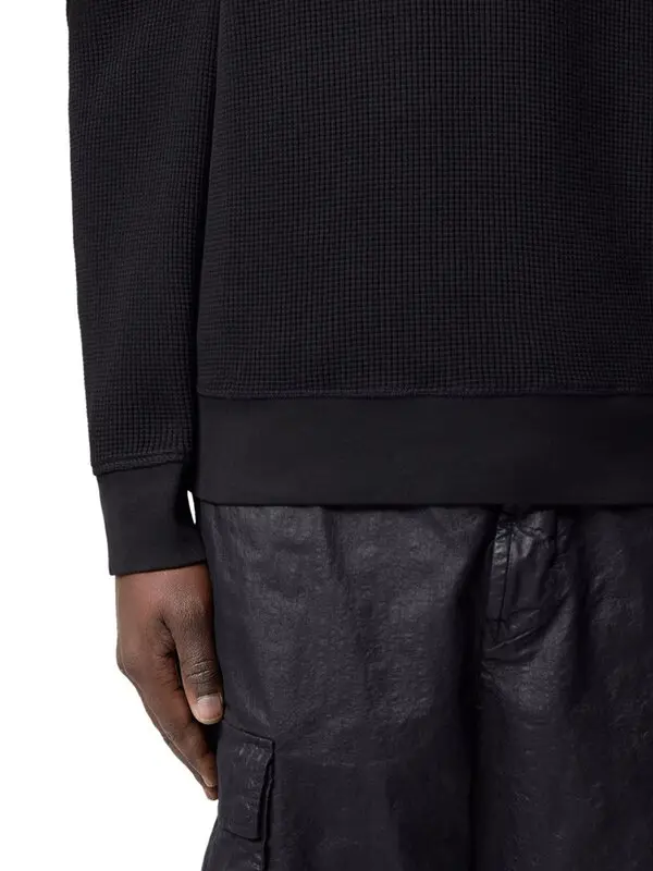 Stone Island Crew Neck Sweatshirt In Organic Cotton With Honeycomb Workmanship