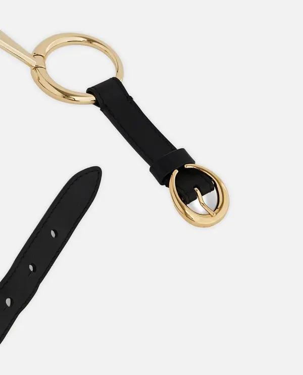 Rabanne Leather Belt With Gold Metallic Details - Multicolor