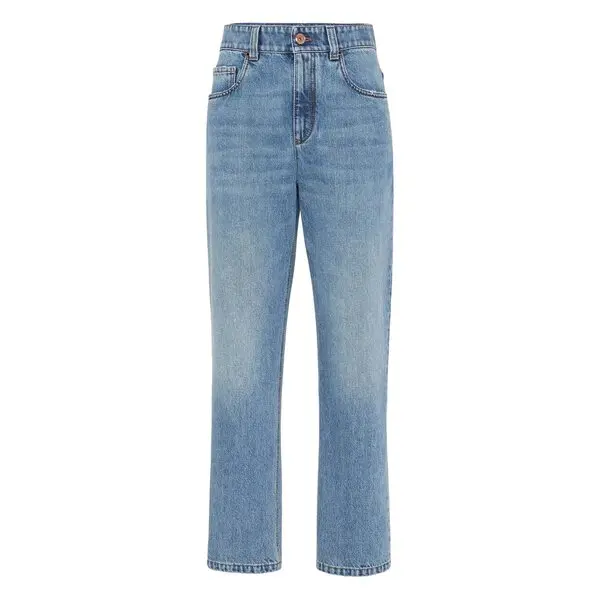 Brunello Cucinelli Straight-leg Denim Jeans - Blue