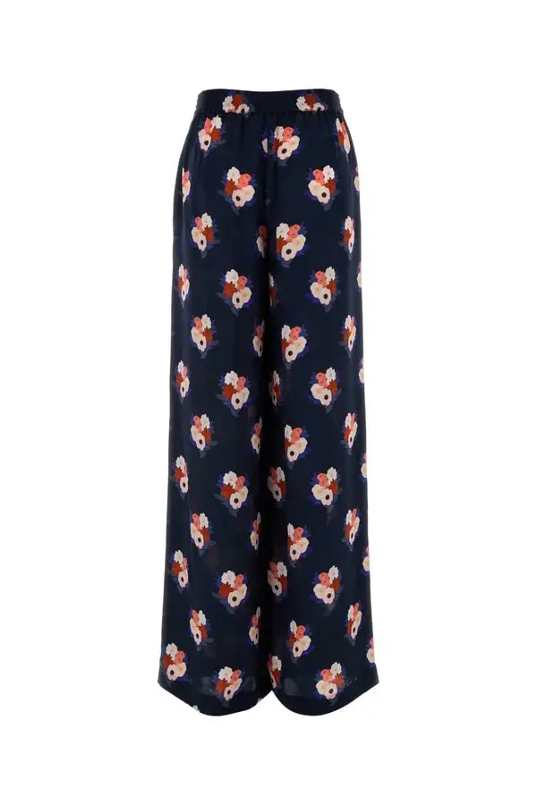 Fendi Printed Silk Wide-leg Pants - Multicolor