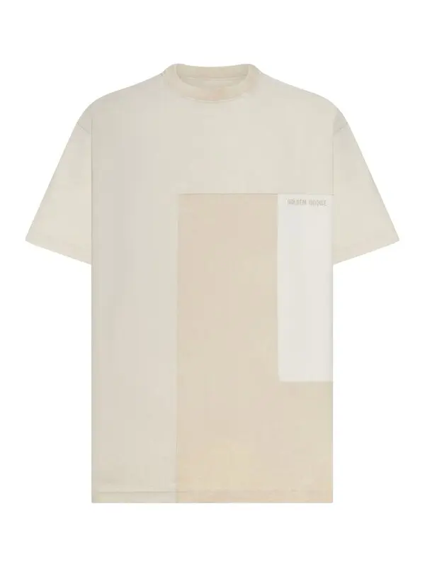 GOLDEN GOOSE Cotton Jersey T-shirt With Patchwork Effect