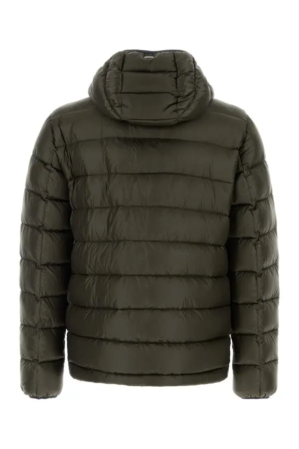 Herno Olive Nylon Down Jacket