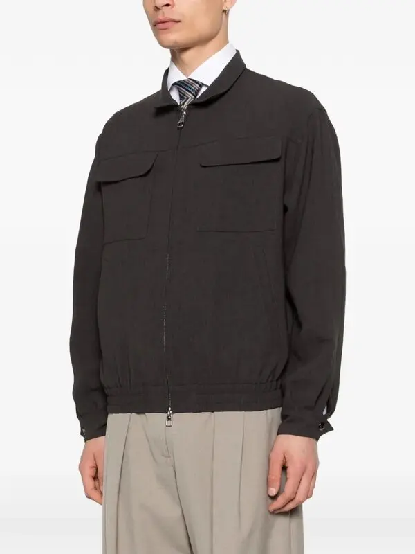 MONTECORE Zip-up Jacket With Stand Collar - Multicolor