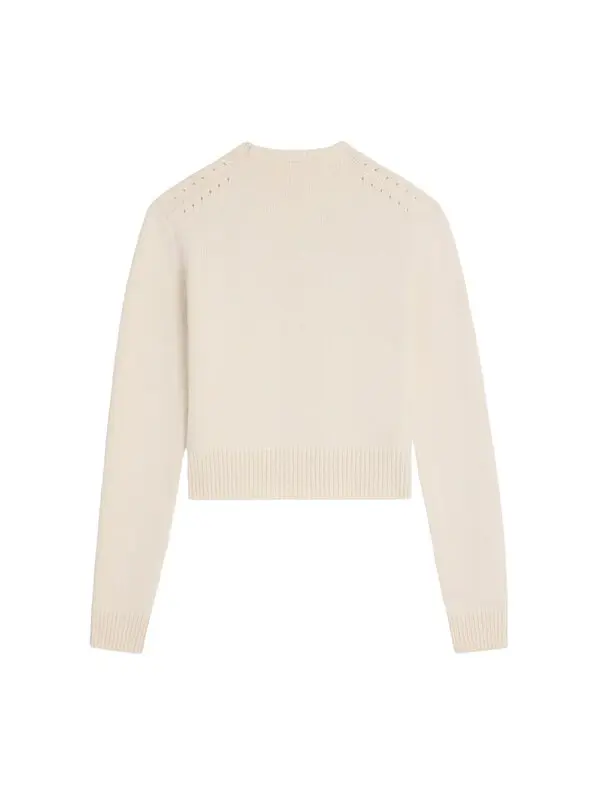 Celine Cashmere Crew Neck Sweater With Horse And Carriage Print