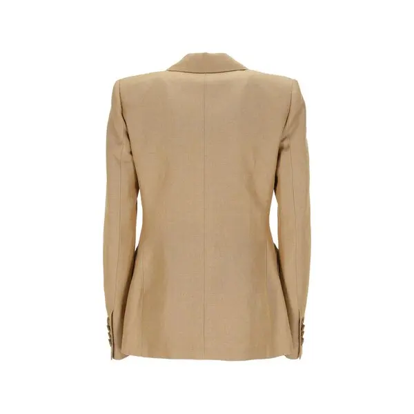 BLAZÉ MILANO Sand Beige Double-breasted Jacket - Cream