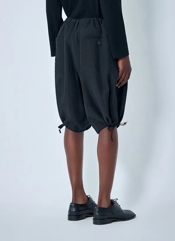 Yohji Yamamoto Drawstring Hem Relaxed Fit Shorts