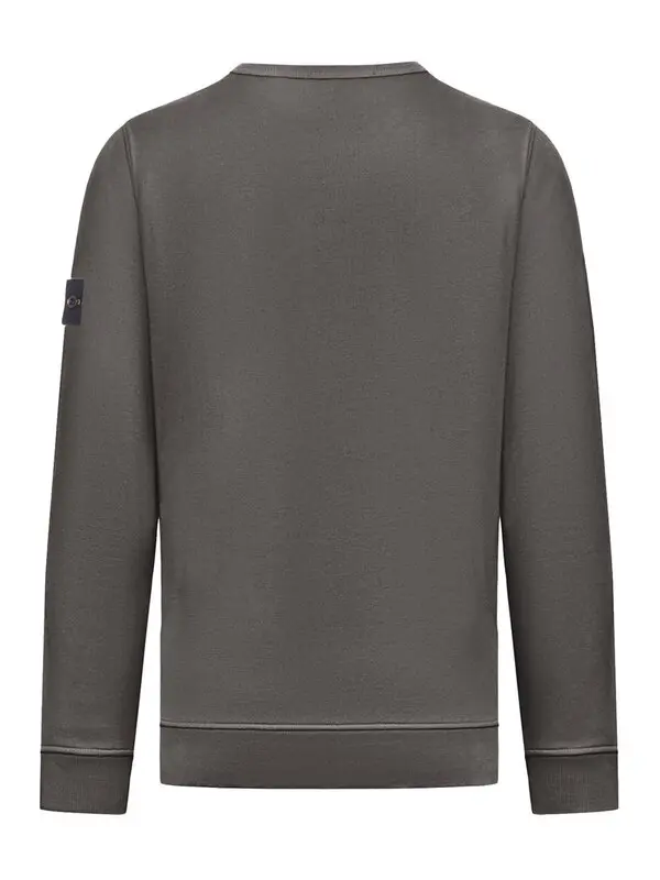 Stone Island Crewneck Sweatshirt With Compass Logo - Multicolor