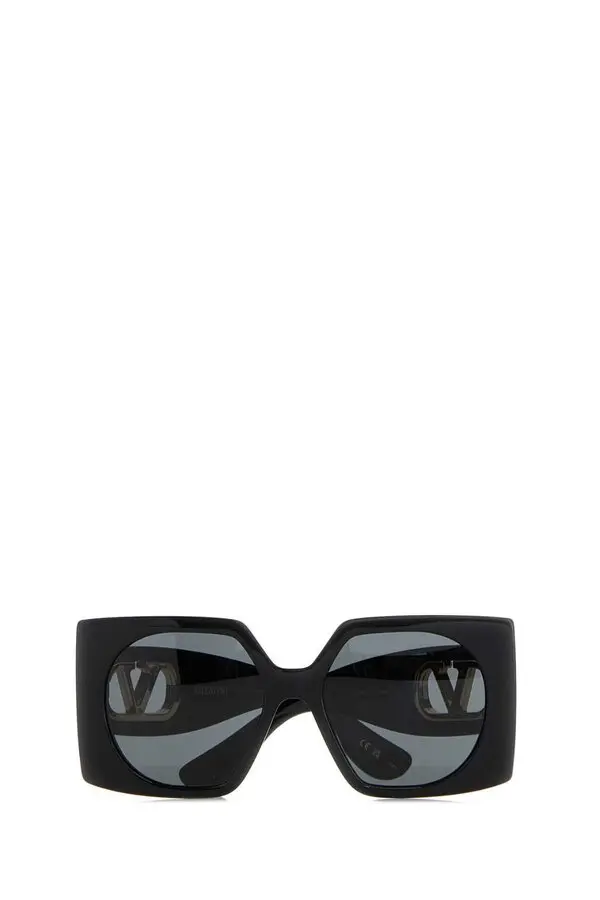 Valentino Garavani Acetate Sunglasses With Golden Metal Finishing