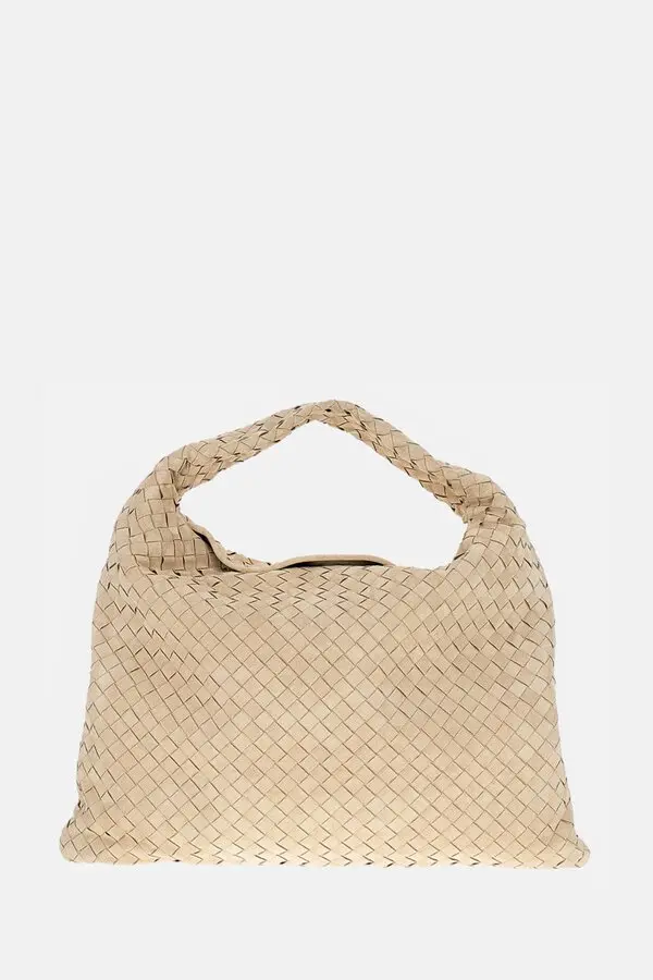 Bottega Veneta Large Intrecciato Suede Shoulder Bag - Multicolor
