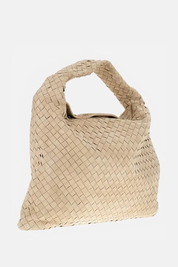 Bottega Veneta Large Intrecciato Suede Shoulder Bag - Multicolor