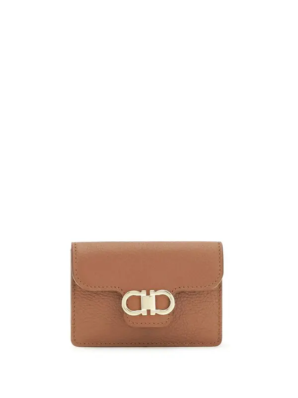 FERRAGAMO Gancini Keychain - Brown