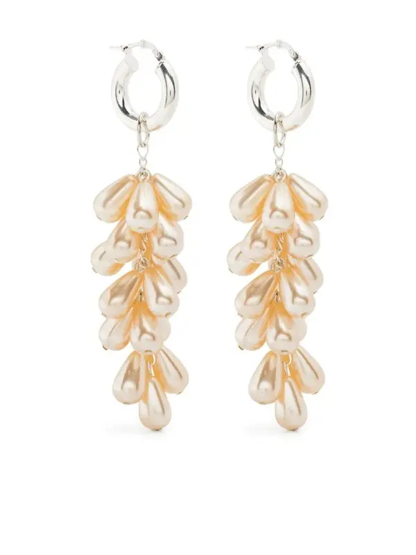 Magda Butrym Faux Pearl And Brass Chandelier Earrings - Multicolor