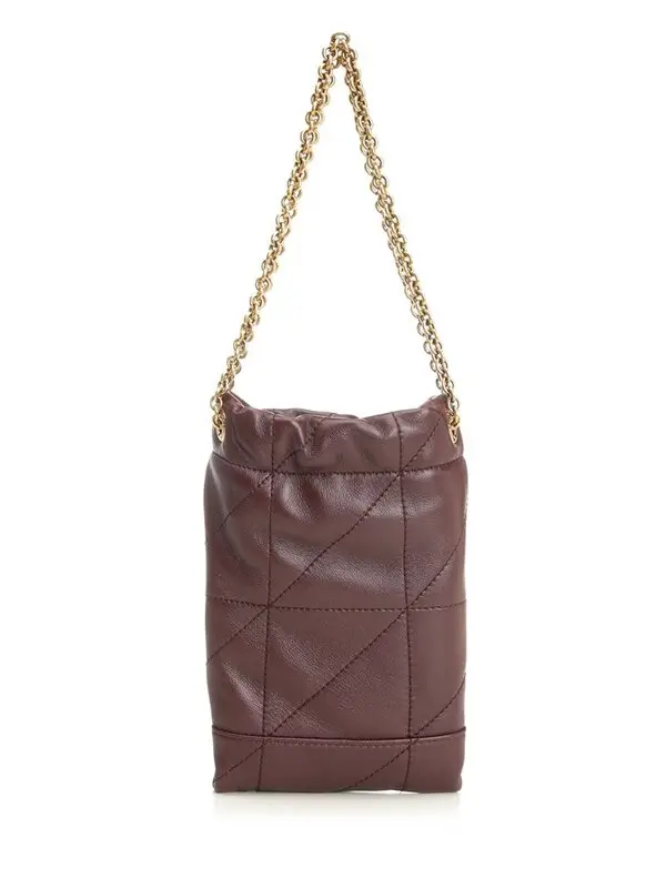 Saint Laurent Quilted Lambskin Pouch With Chain - Multicolor