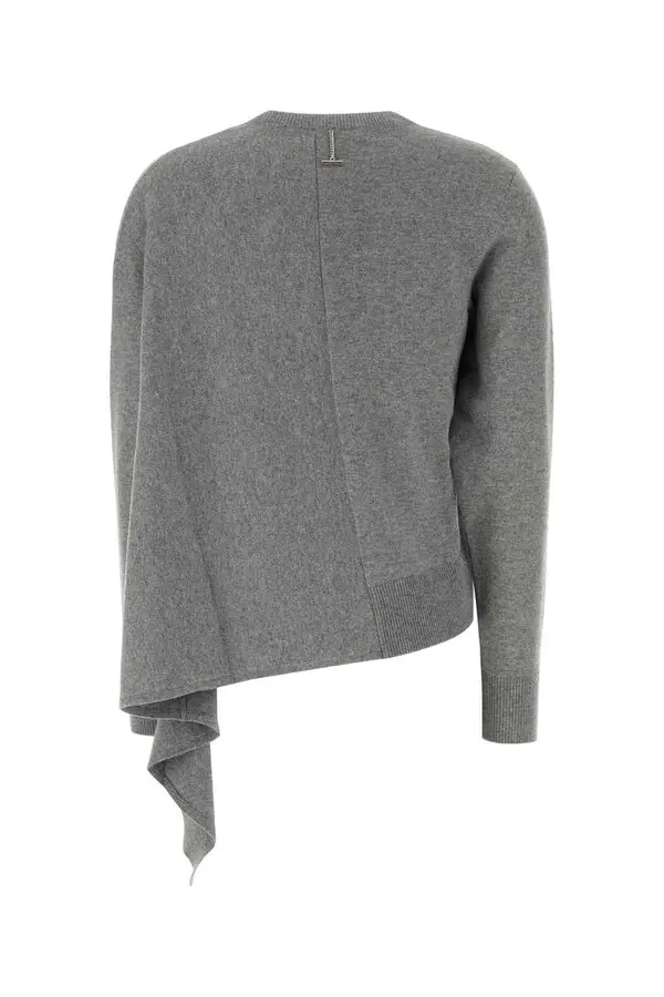 Alexander McQueen Asymmetrical Cashmere Blend Sweater
