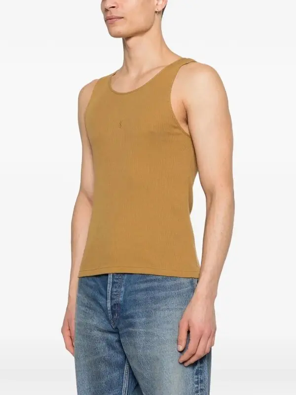 Saint Laurent Embroidered Tank Top