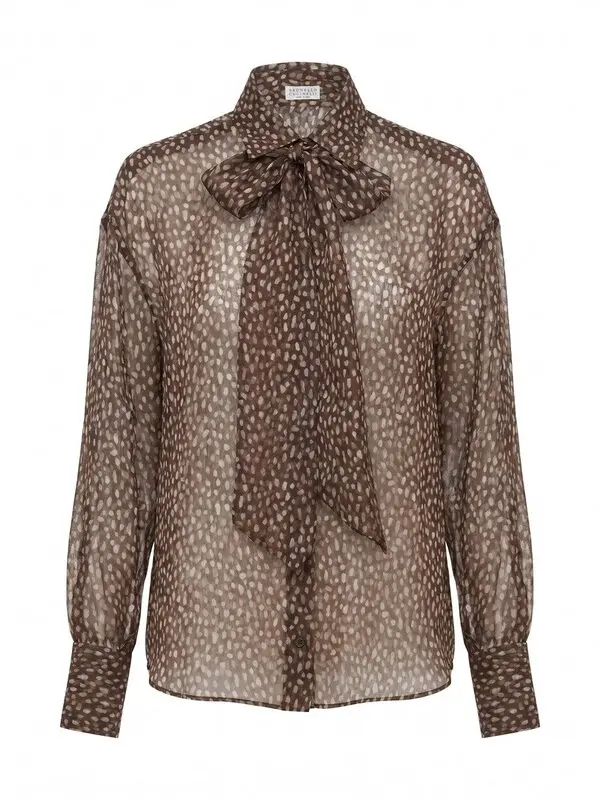 Brunello Cucinelli Cotton Blend Shirt - Multicolor