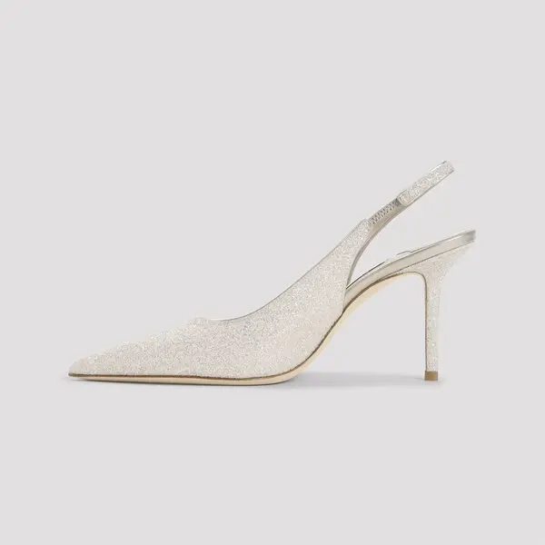 JIMMY CHOO Love 85 Caviar Glitter Slingback Pumps - Multicolor