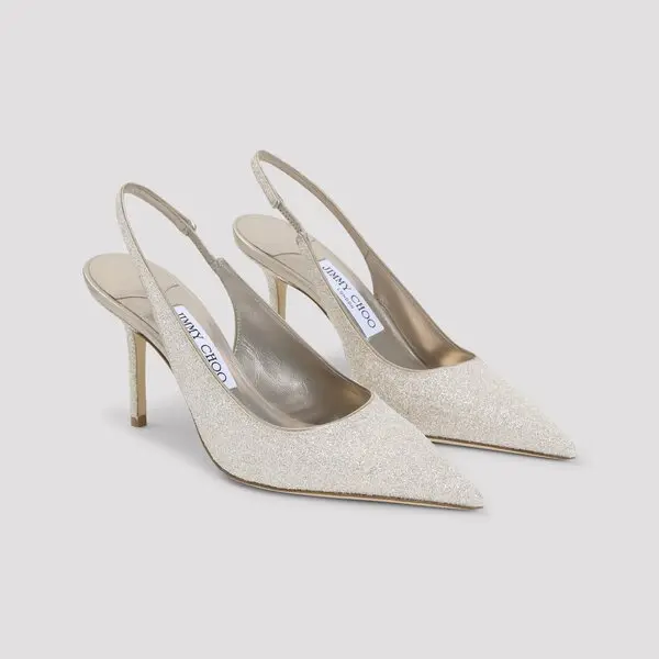JIMMY CHOO Love 85 Caviar Glitter Slingback Pumps - Multicolor