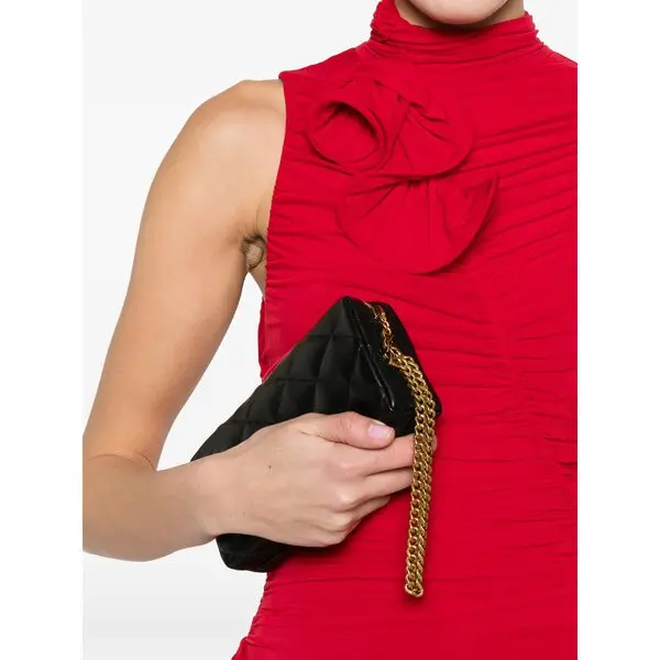 Saint Laurent Quilted Chain Strap Clutch Bag