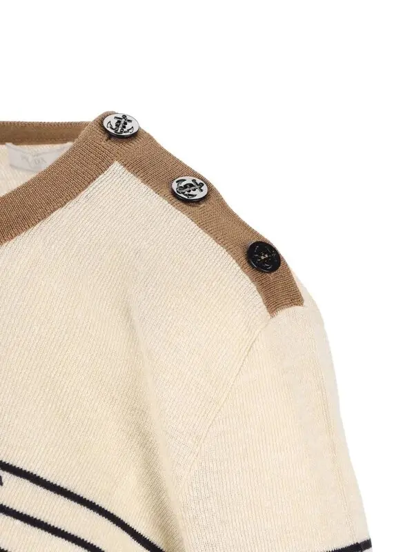 Prada Cotton Linen Round Neck