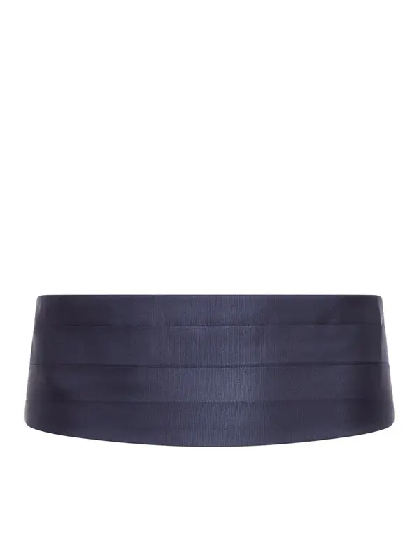 Giorgio Armani Silk Faille Tuxedo Cummerbund - Multicolor