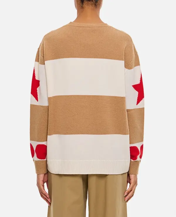 Max Mara Dirce Oversized Sweater With "1951" Logo And Star Detail