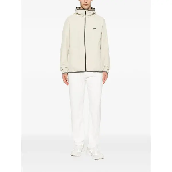 BOSS Hooded Jacket With Logo Detail