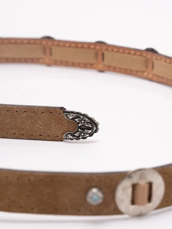 GOLDEN GOOSE Embellished Leather Belt - Multicolor