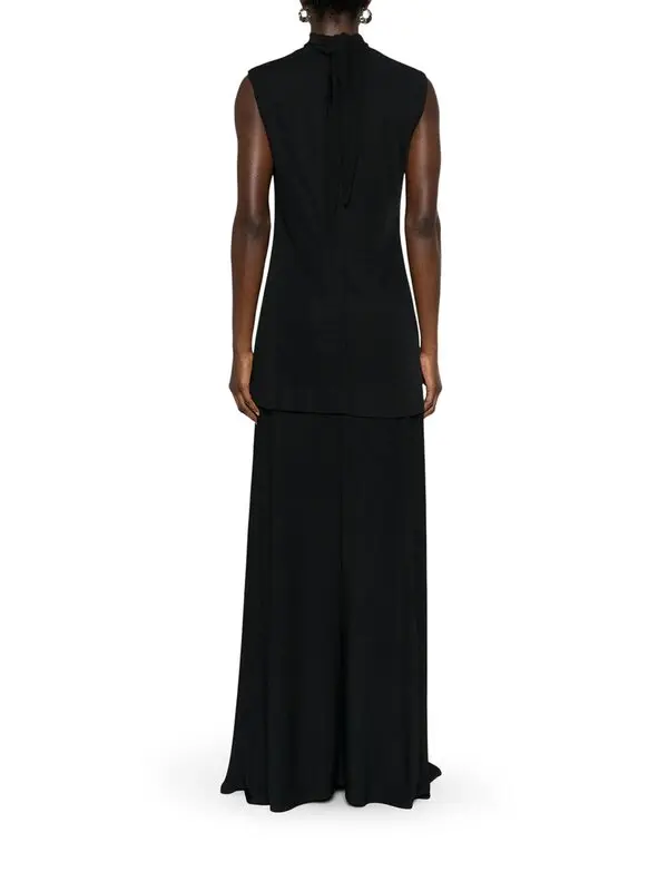 JIL SANDER Long Sleeveless High Neck Dress