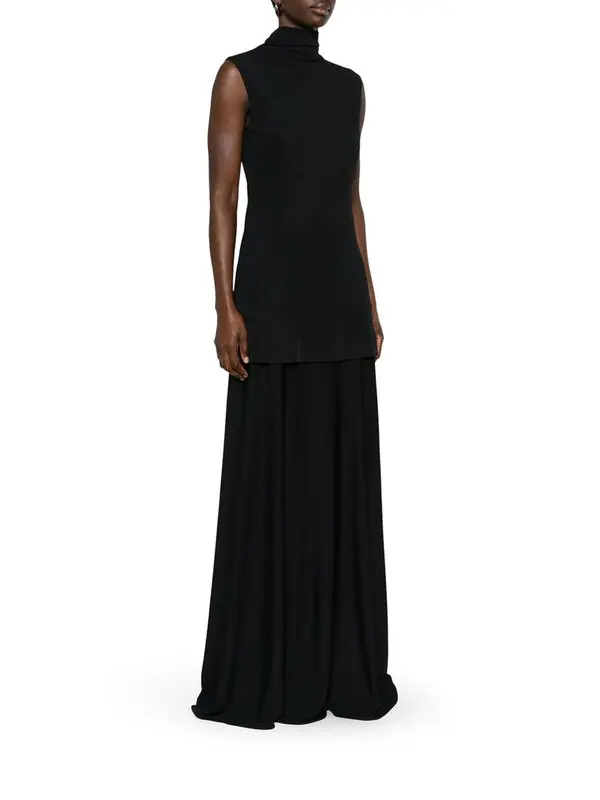 JIL SANDER Long Sleeveless High Neck Dress