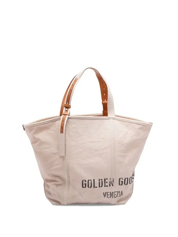 GOLDEN GOOSE 24.7 Ew Canvas Shopping Bag - Multicolor
