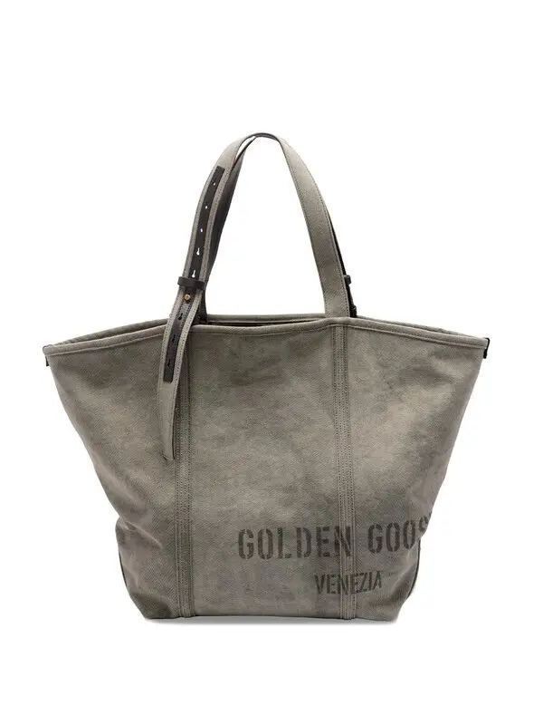 GOLDEN GOOSE 24/7 Ew Canvas Shopping Bag - Multicolor