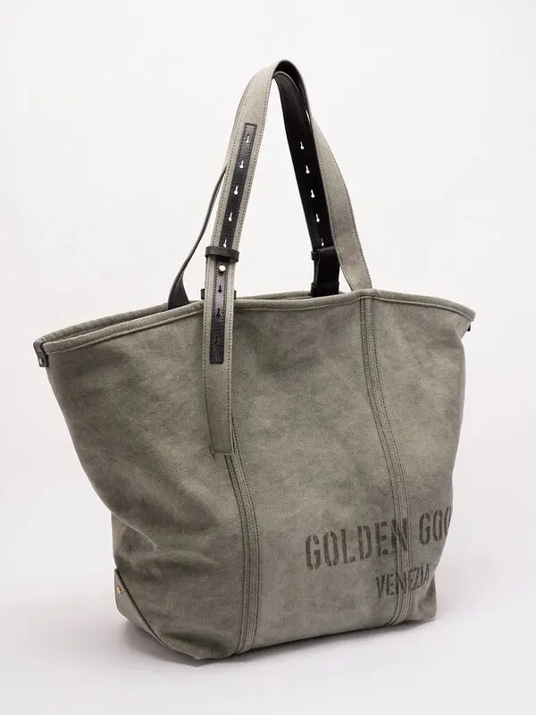 GOLDEN GOOSE 24/7 Ew Canvas Shopping Bag - Multicolor