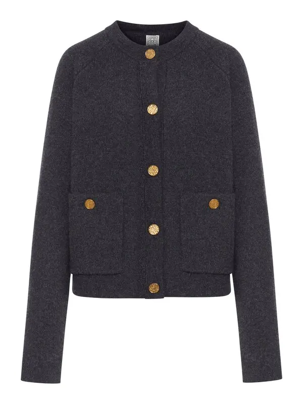 TOTEME Cardigan With Hammered Buttons - Multicolor