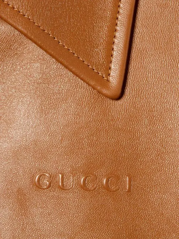 Gucci Leather Bomber Jacket