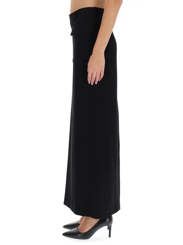 Balenciaga Long Sartorial Wool Blend Skirt