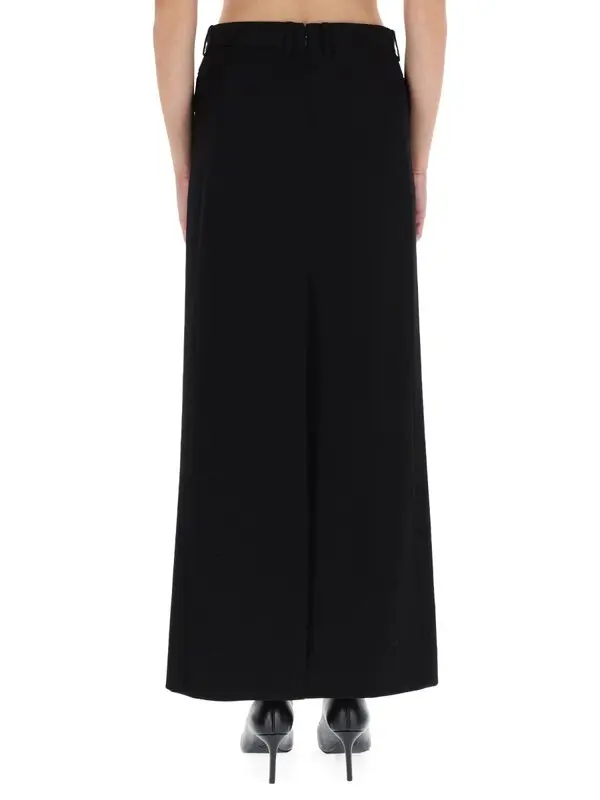 Balenciaga Long Sartorial Wool Blend Skirt