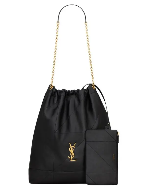 Saint Laurent Large Pochon Jamie Bag - Black