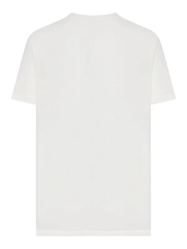JIL SANDER Crew Neck Cotton T-shirt With Logo - Multicolor