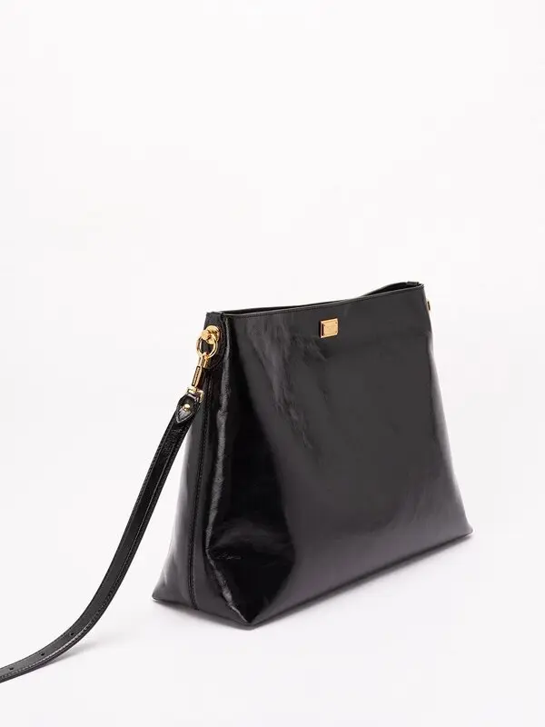 Dolce & Gabbana Calf Leather Handbag With Gold Tone Hardware