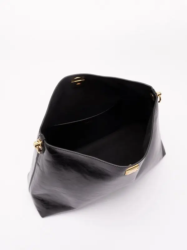Dolce & Gabbana Calf Leather Handbag With Gold Tone Hardware