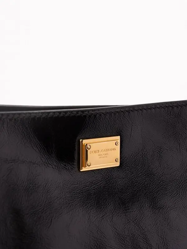 Dolce & Gabbana Calf Leather Handbag With Gold Tone Hardware - Multicolor