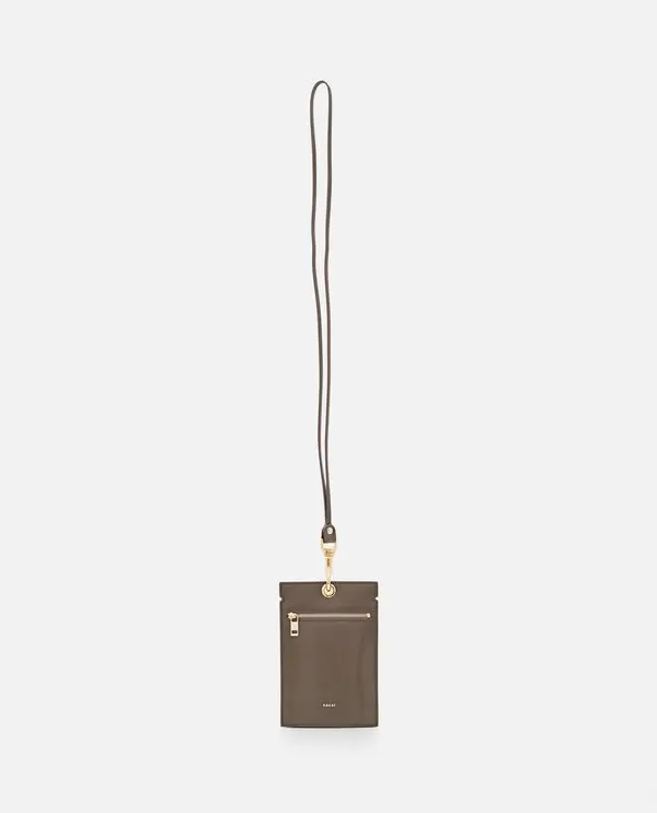 Sacai Mobile Pouch With Neck String - Multicolor