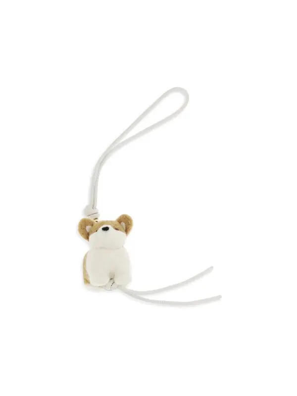 Loewe Felt Corgi Charm - Cream