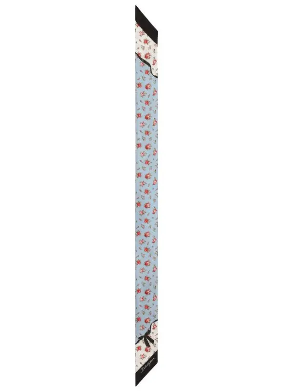 Dolce & Gabbana Silk Printed Hair Band - Multicolor