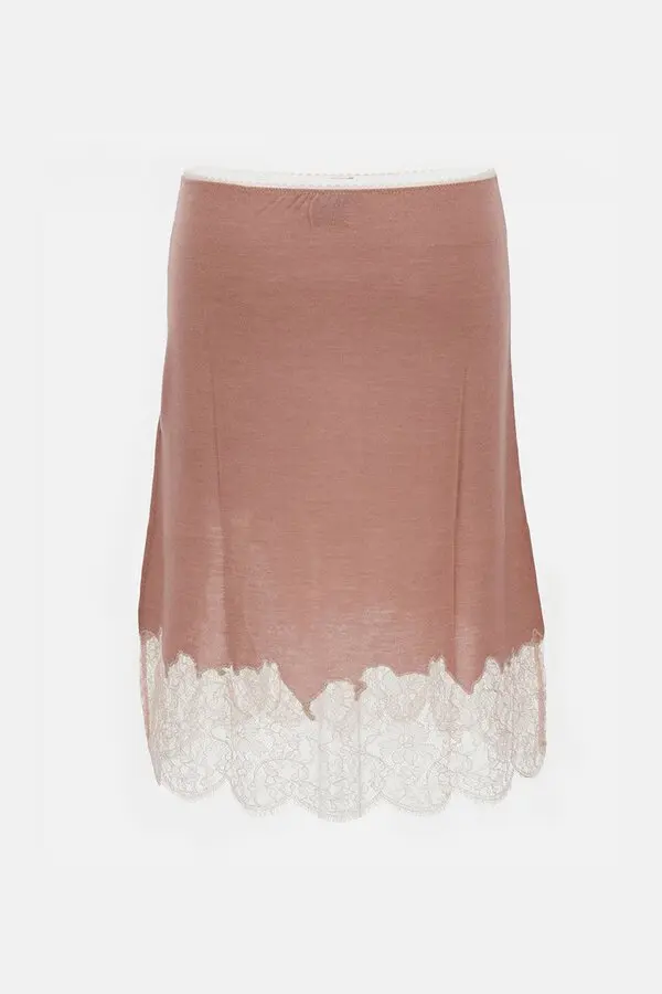 Fendi Lace And Tulle Insert Skirt