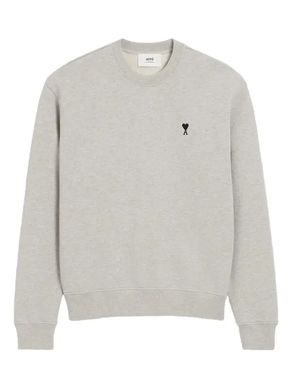 AMI Paris De Coeur Sweatshirt - Gray