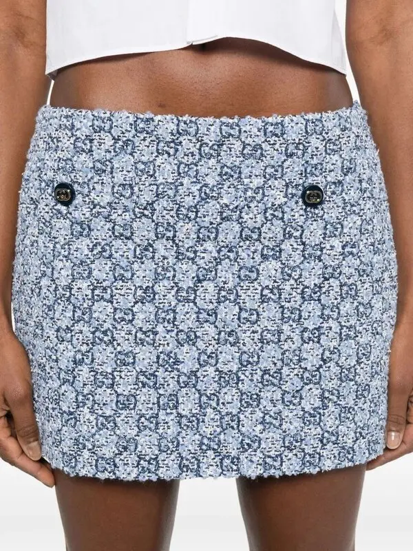 Gucci Gg Monogram Miniskirt