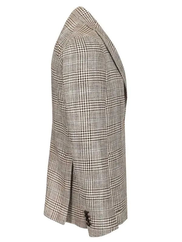 Tagliatore Monte Carlo Prince Of Wales Blazer - Brown